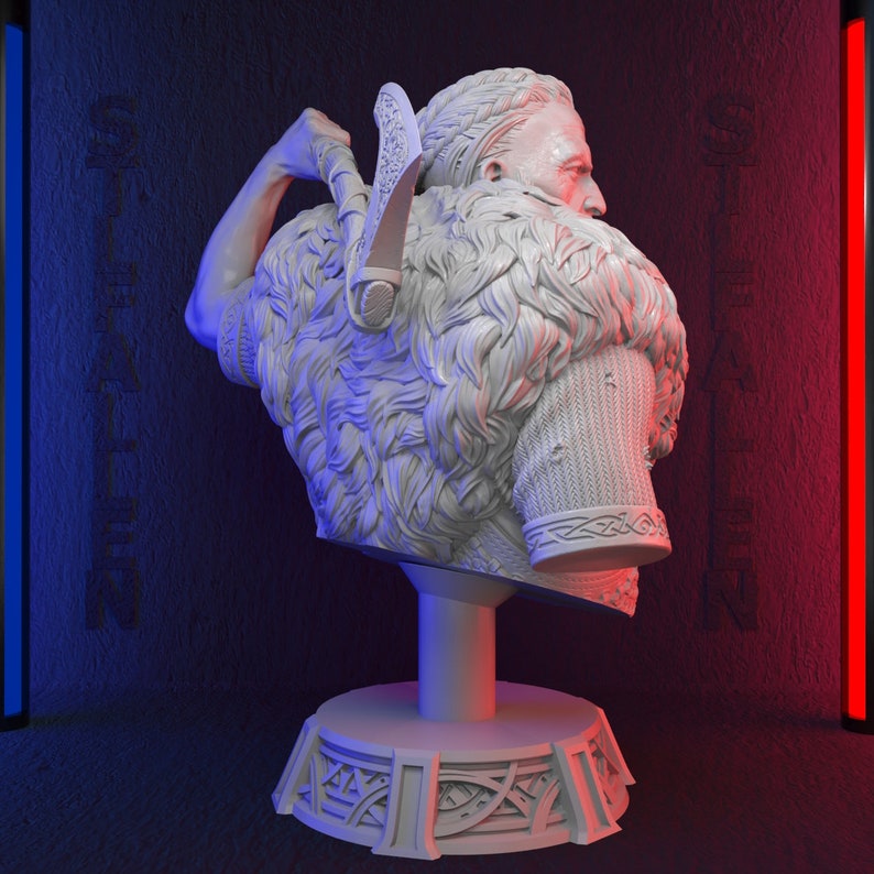 The Viking Bust 3D Printable STL File -instant Download - Fast and Easy ...