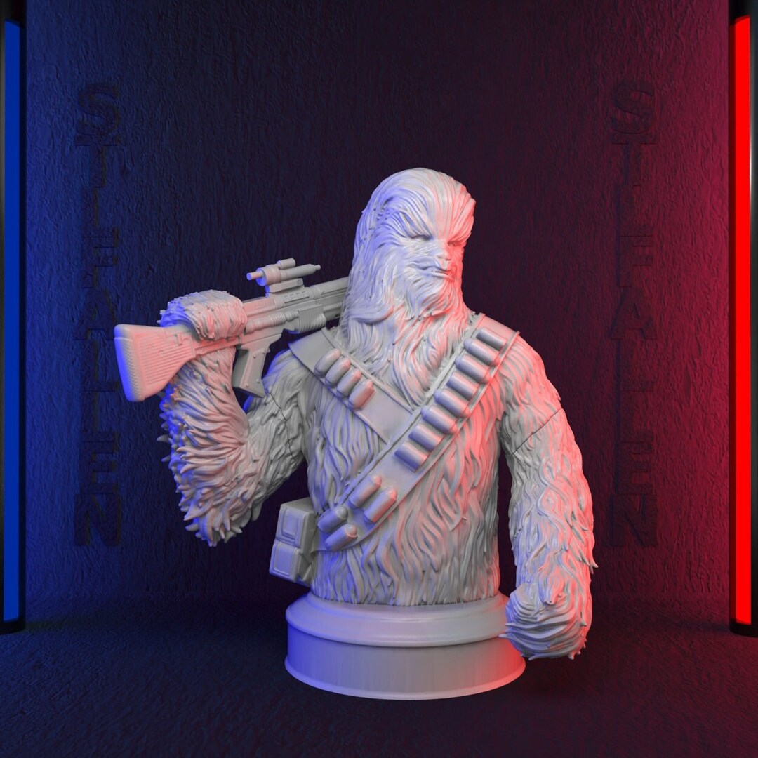 Chewbacca Bust 3D Printable STL File instant Download Fast - Etsy