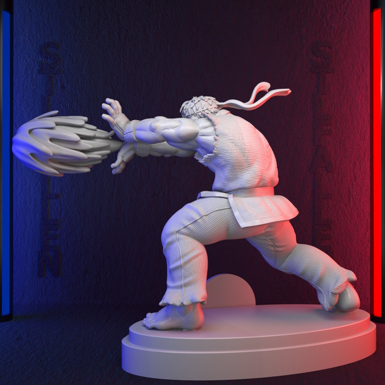 Street Figther Ryu - 3D Printable STL File -instant Download - Fast and ...