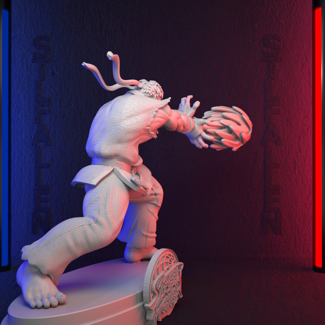 Street Figther Ryu - 3D Printable STL File -instant Download - Fast and ...