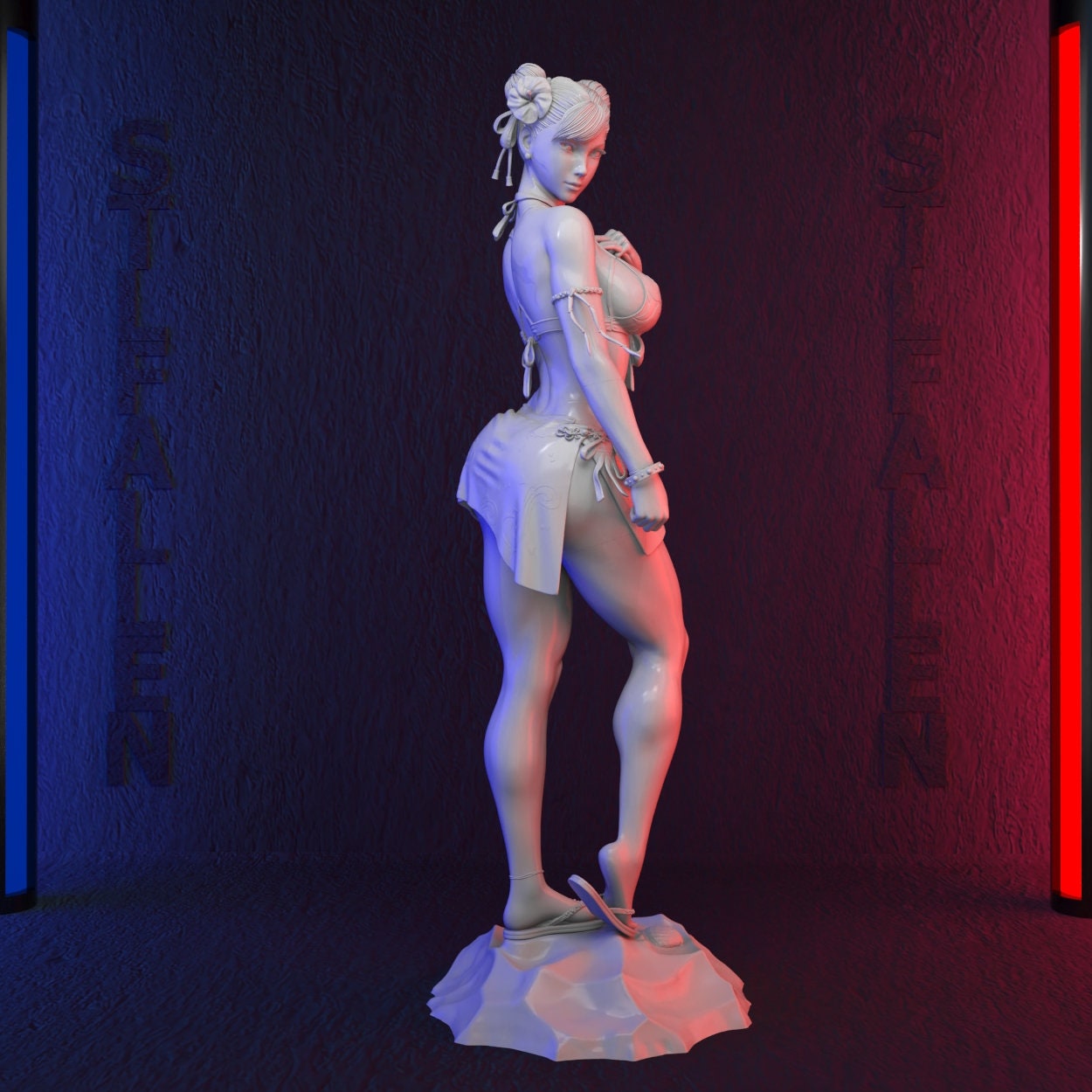 Chun Li Bikini 3d Printable Stl File Instant Download Fast Etsy Australia