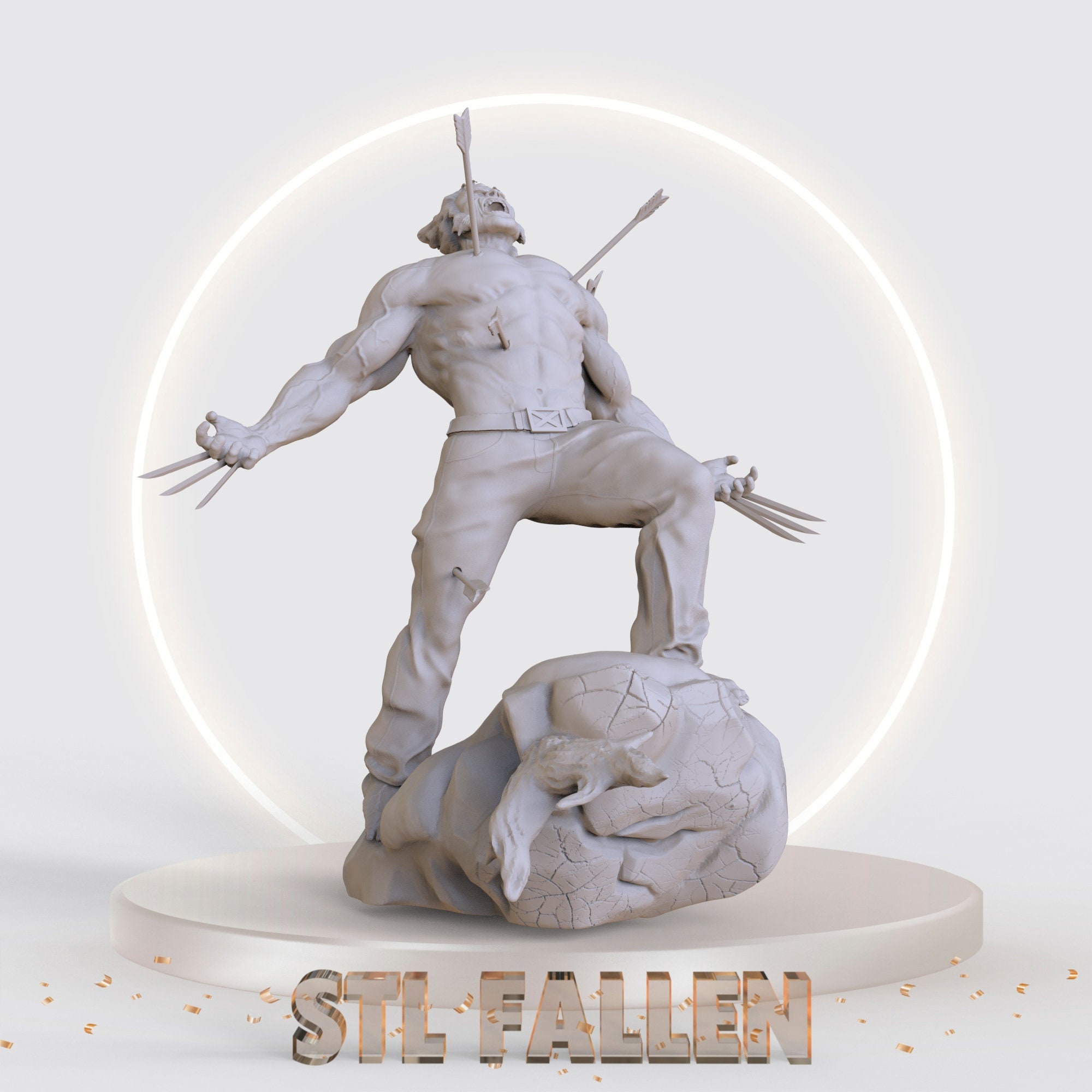 Wolverine Statue 3D Printable STL File instant Download - Etsy