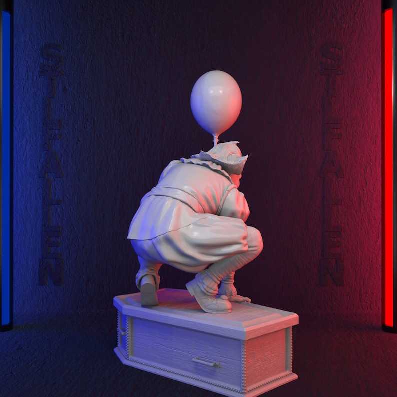 Pennywise 3D Printable STL File -instant Download - Fast and Easy ...