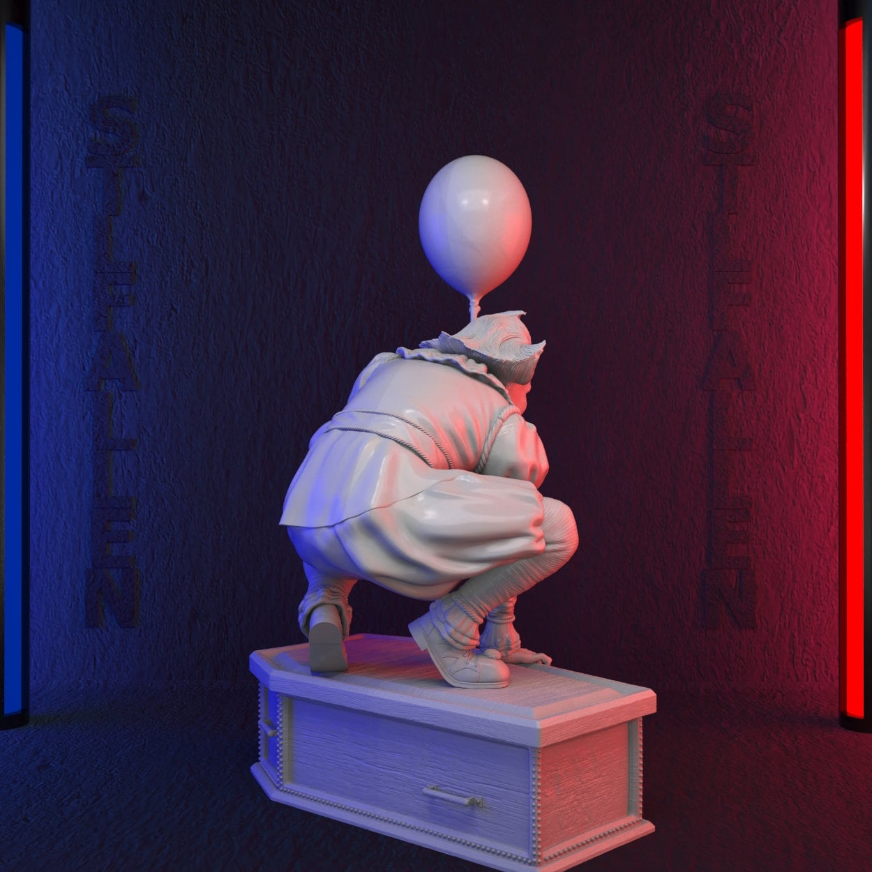 Pennywise 3D Printable STL File -instant Download - Fast and Easy ...