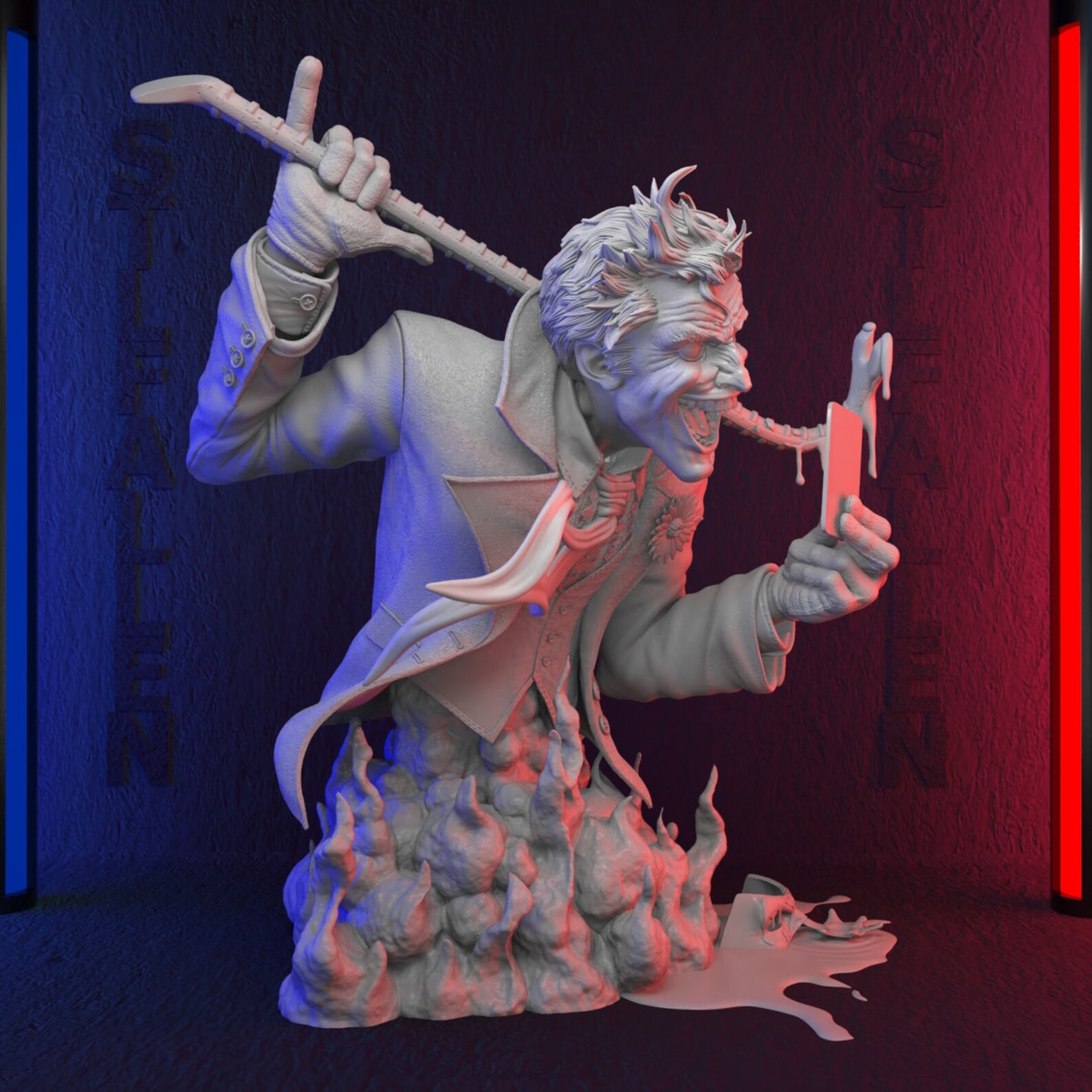 Maniac Joker Bust 3D Printable STL File instant Download - Etsy UK