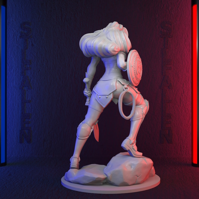 Wonder Woman Fanart 3d Printable Stl File Instant Download Etsy