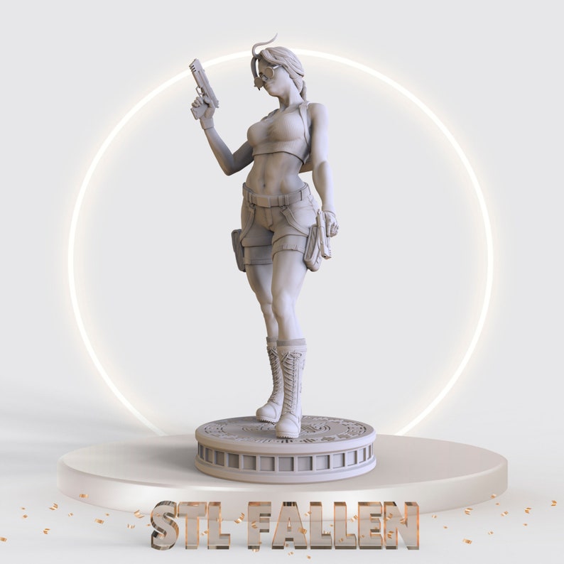 Tomb Raider Lara Croft 3D Printable STL File instant Download - Etsy