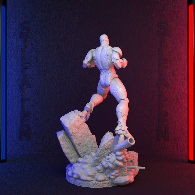 Iron Man and the Shield 3D Printable STL File instant - Etsy