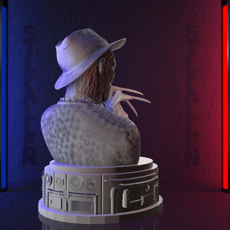 Freddy Krueger Bust 3D Printable STL File -instant Download - Fast and ...