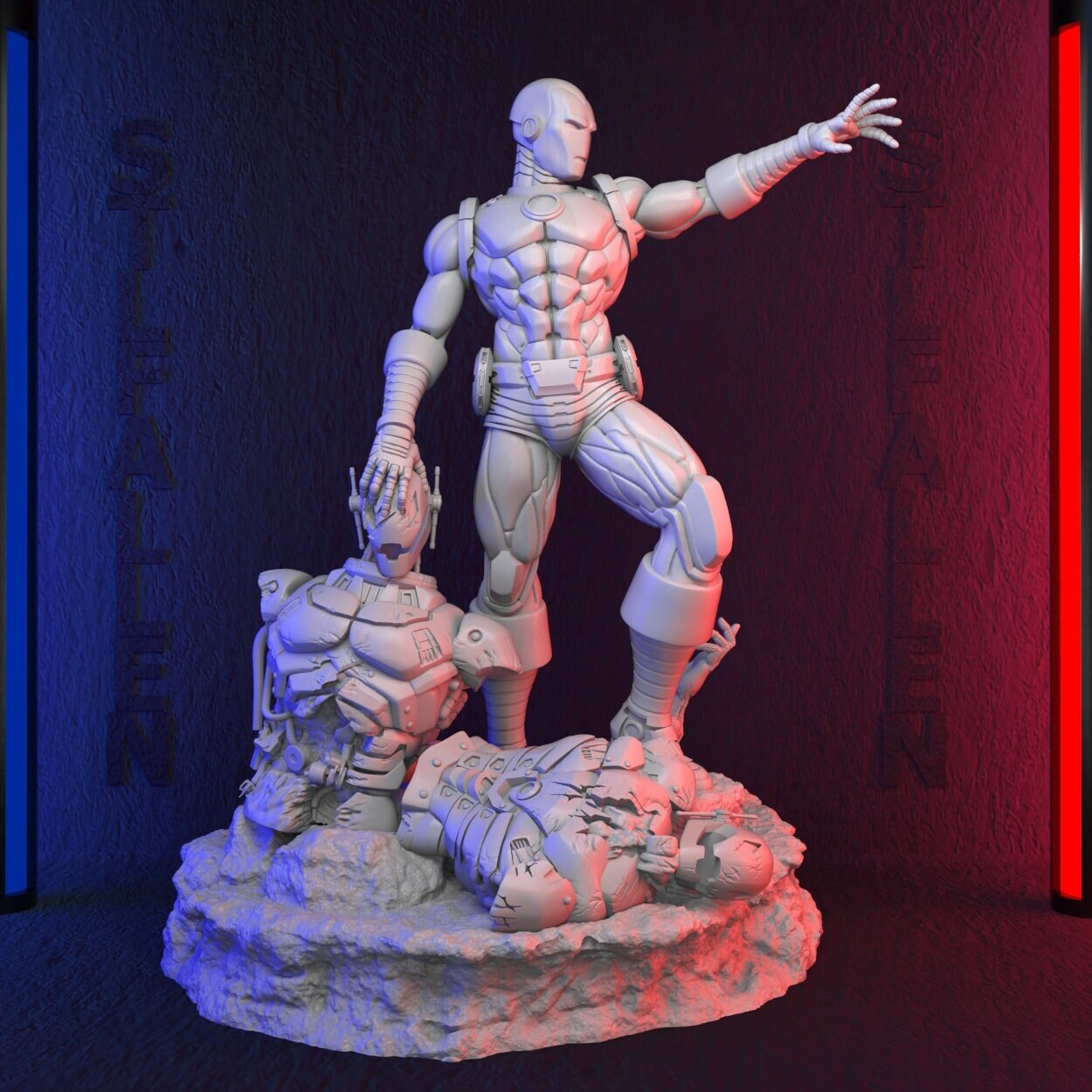 Ironman Ultron 3D Printable STL File -instant Download - Fast and Easy ...