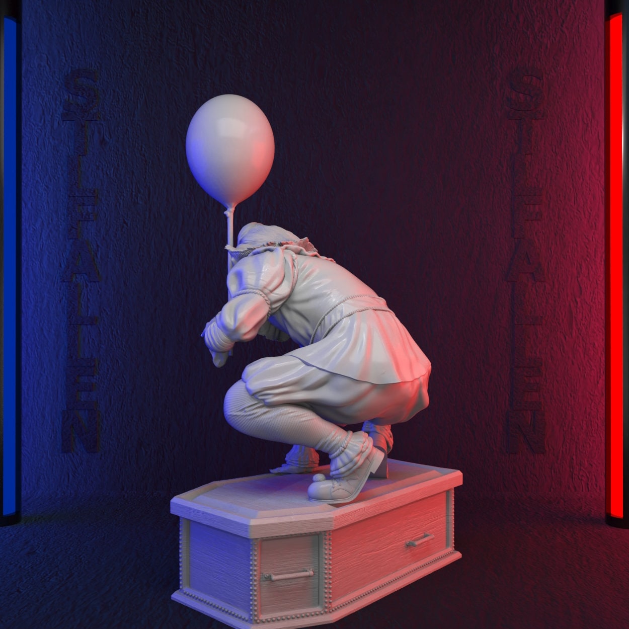 Pennywise 3D Printable STL File -instant Download - Fast and Easy ...