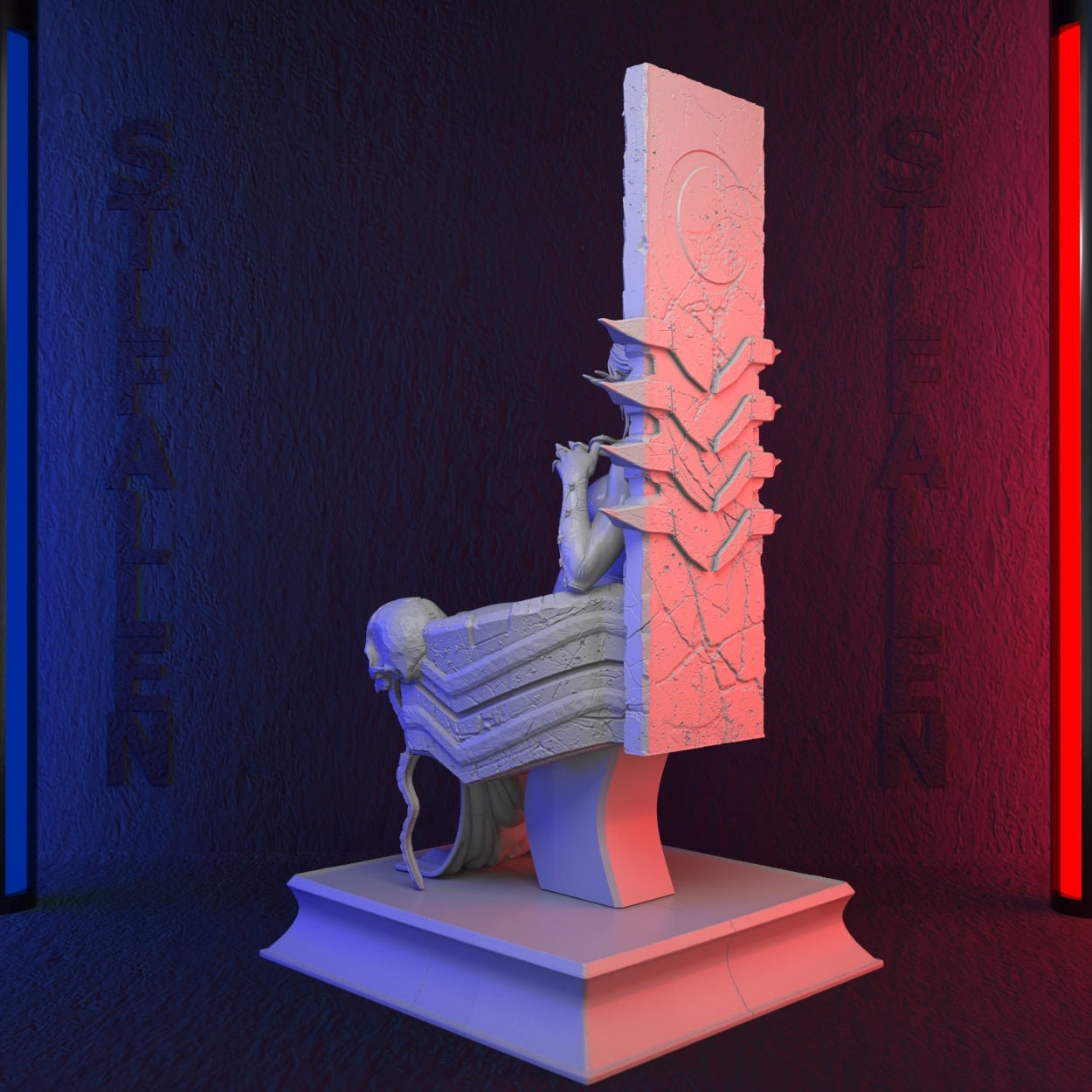 Throne Girl 3D Printable STL File -instant Download - Fast and Easy ...