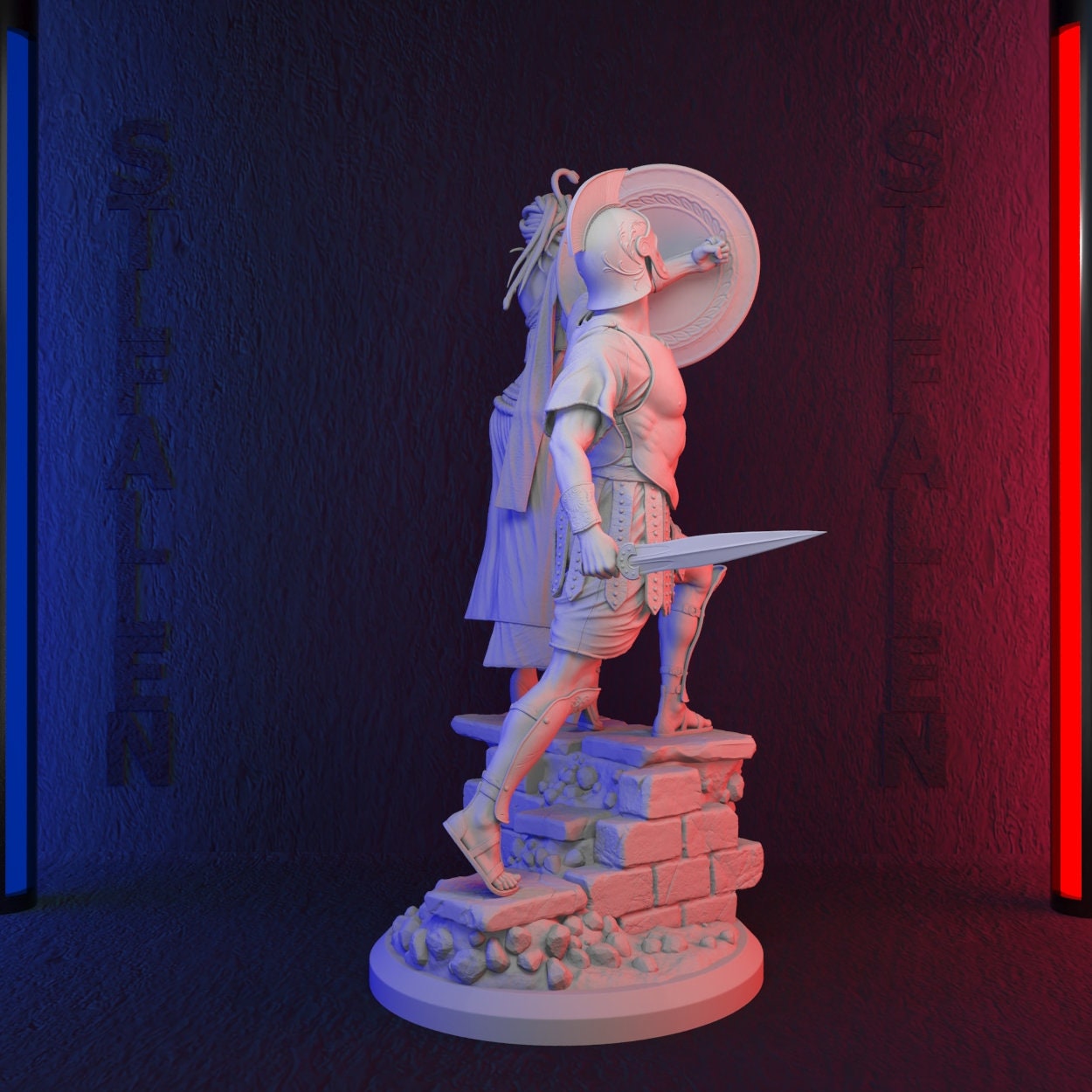 Medusa and Soldier 3D Printable STL File instant Download - Etsy