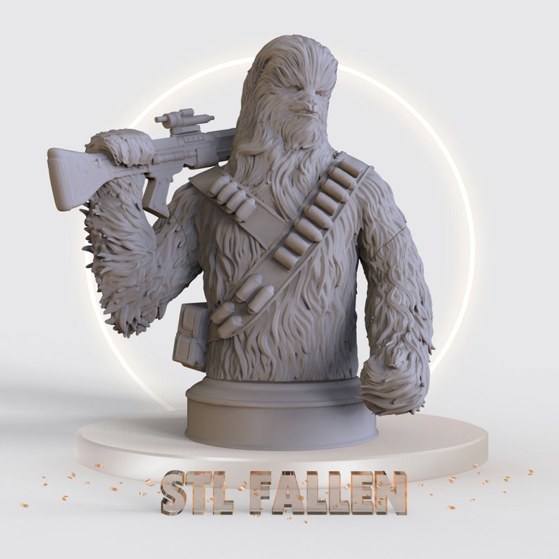 Chewbacca Bust 3D Printable STL File -instant Download - Fast and Easy ...