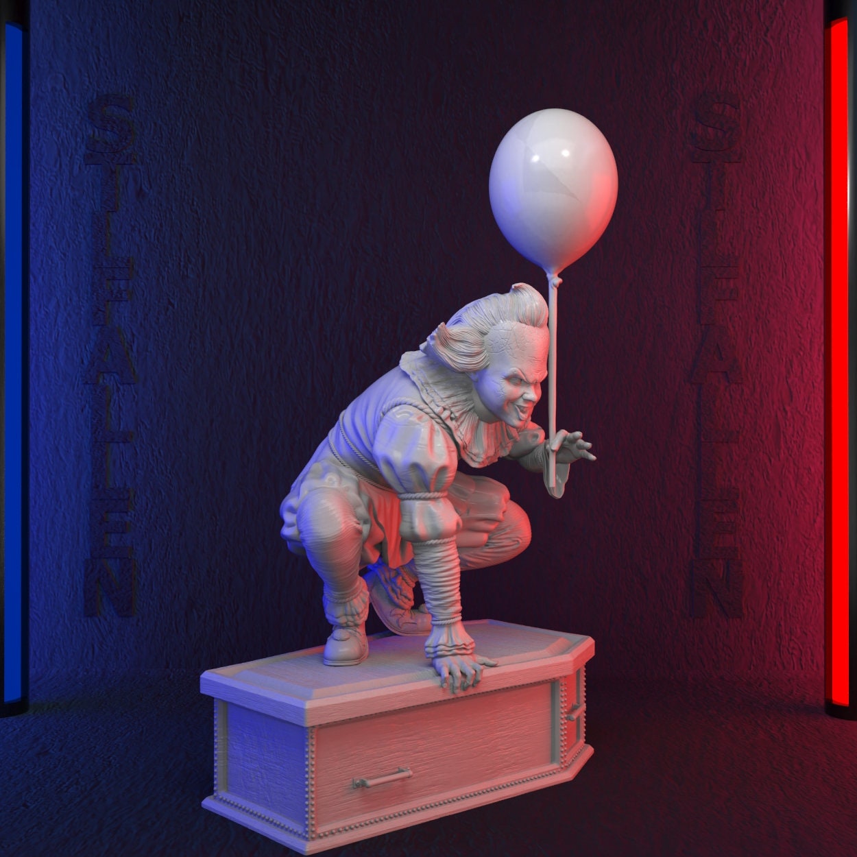 Pennywise 3D Printable STL File -instant Download - Fast and Easy ...