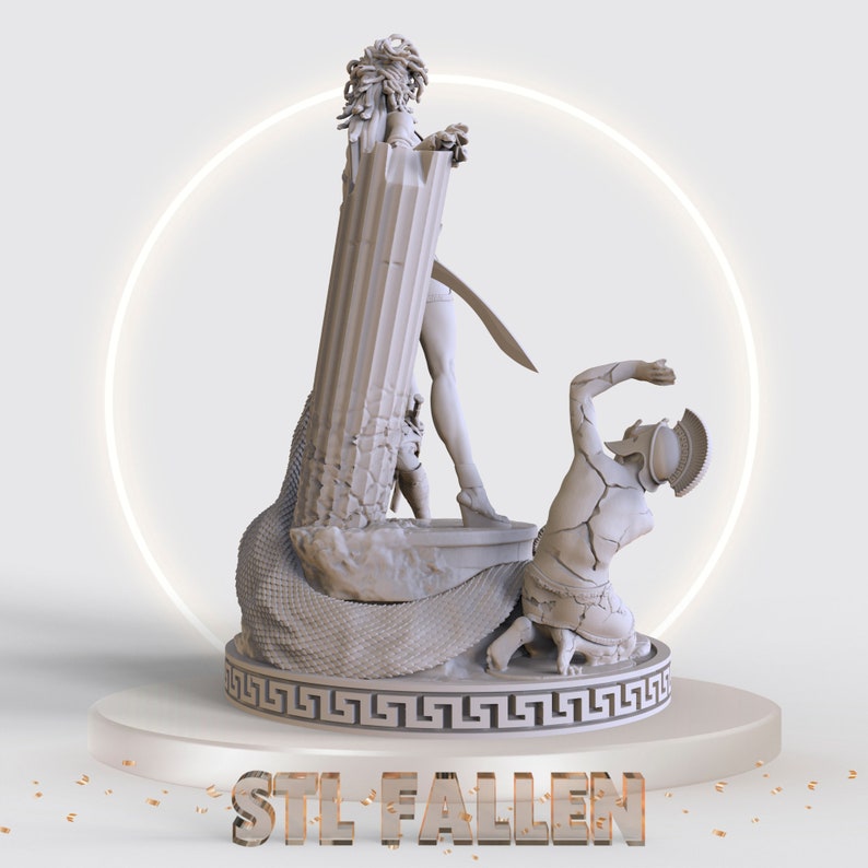 Medusa and Soldier 3D Printable STL File instant Download - Etsy