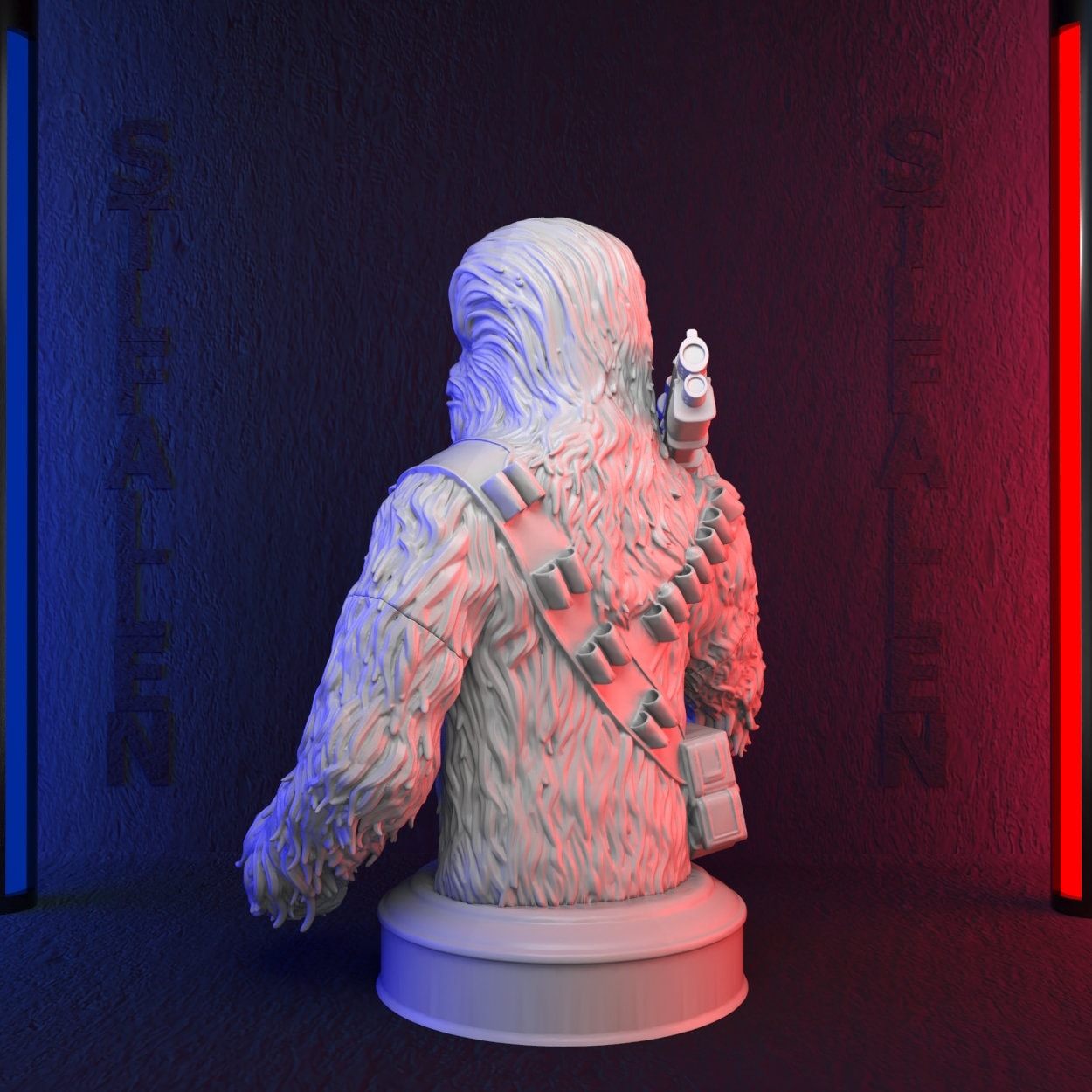 Chewbacca Bust 3D Printable STL File -instant Download - Fast and Easy ...