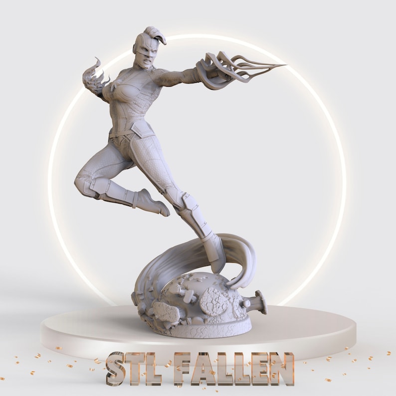 Captain Marvel 3D Printable STL File instant Download Fast - Etsy