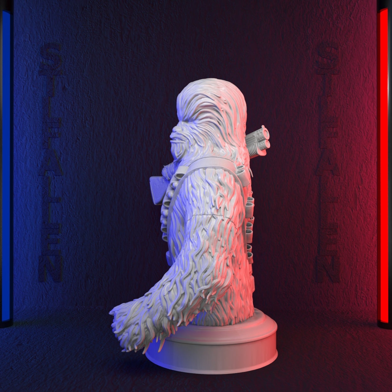 Chewbacca Bust 3D Printable STL File -instant Download - Fast and Easy ...
