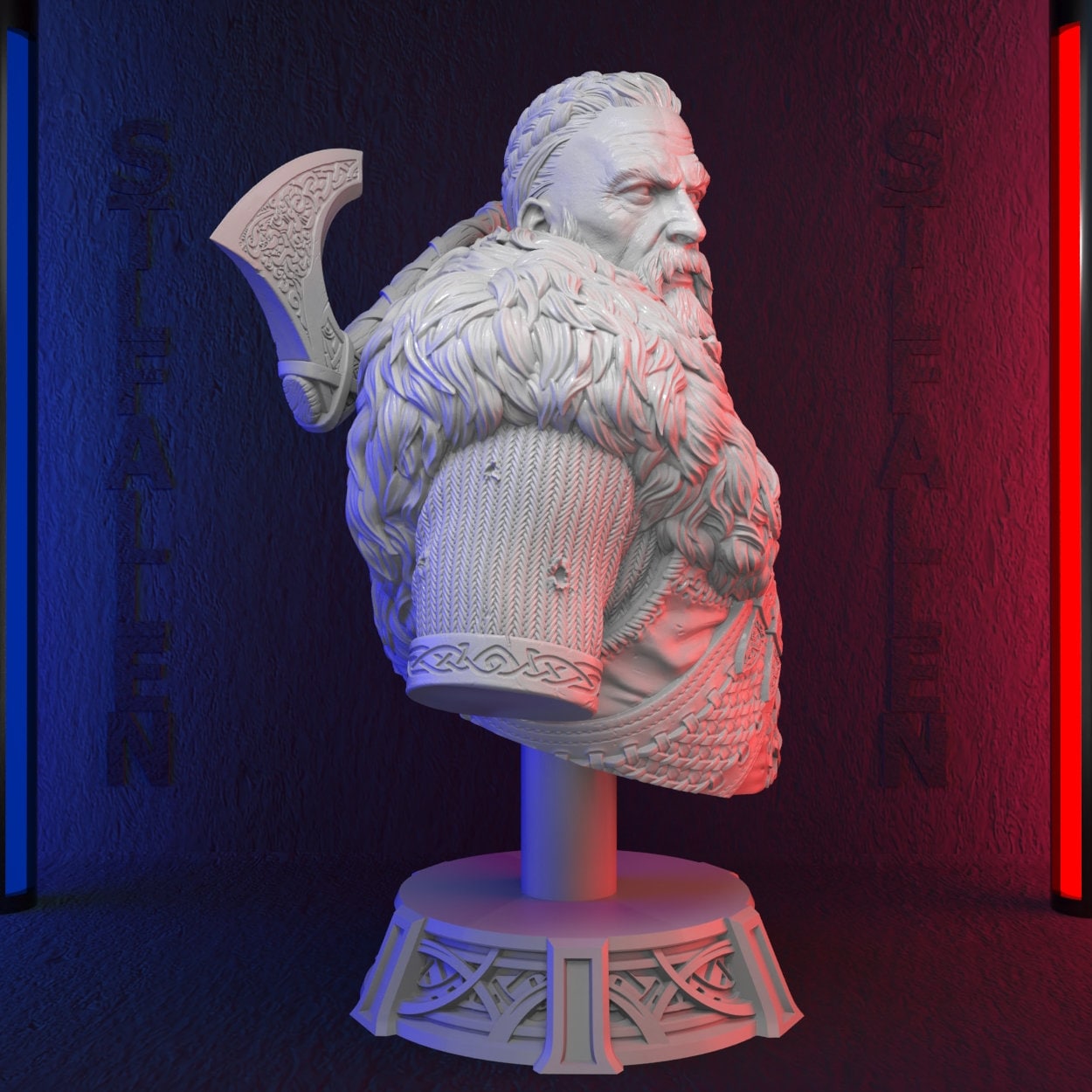 The Viking Bust 3D Printable STL File -instant Download - Fast and Easy ...