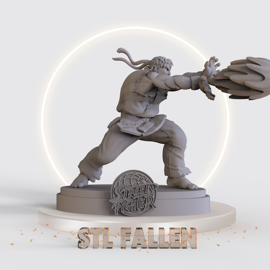 Street Figther Ryu - 3D Printable STL File -instant Download - Fast and ...