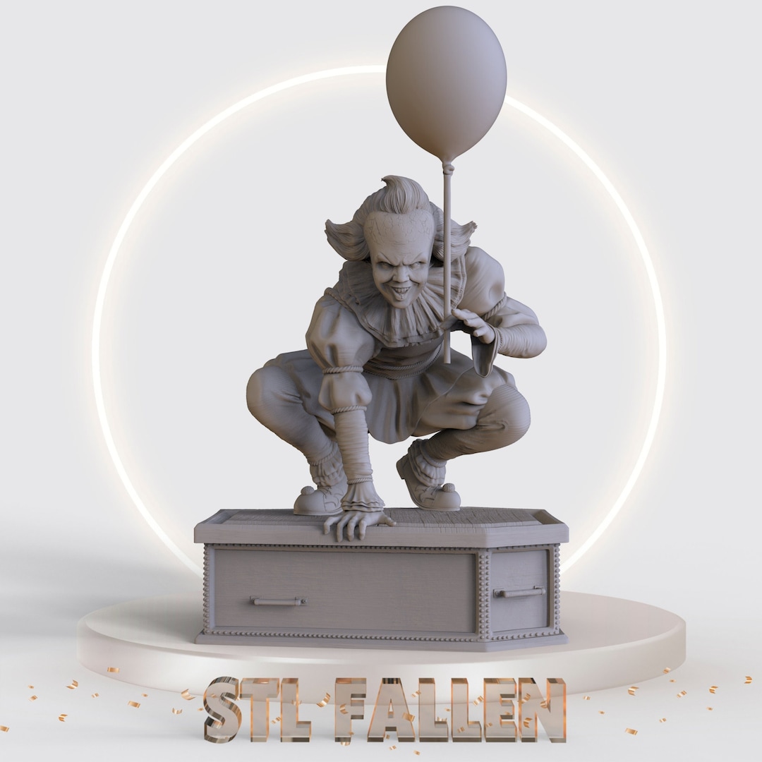 Pennywise 3D Printable STL File -instant Download - Fast and Easy ...
