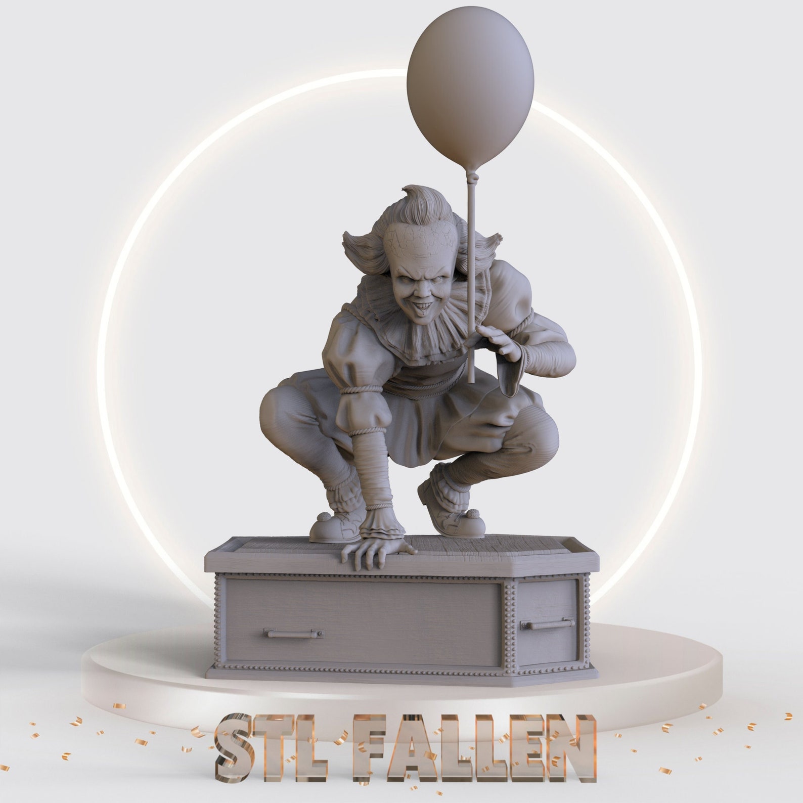 Pennywise 3D Printable STL File -instant Download - Fast and Easy ...