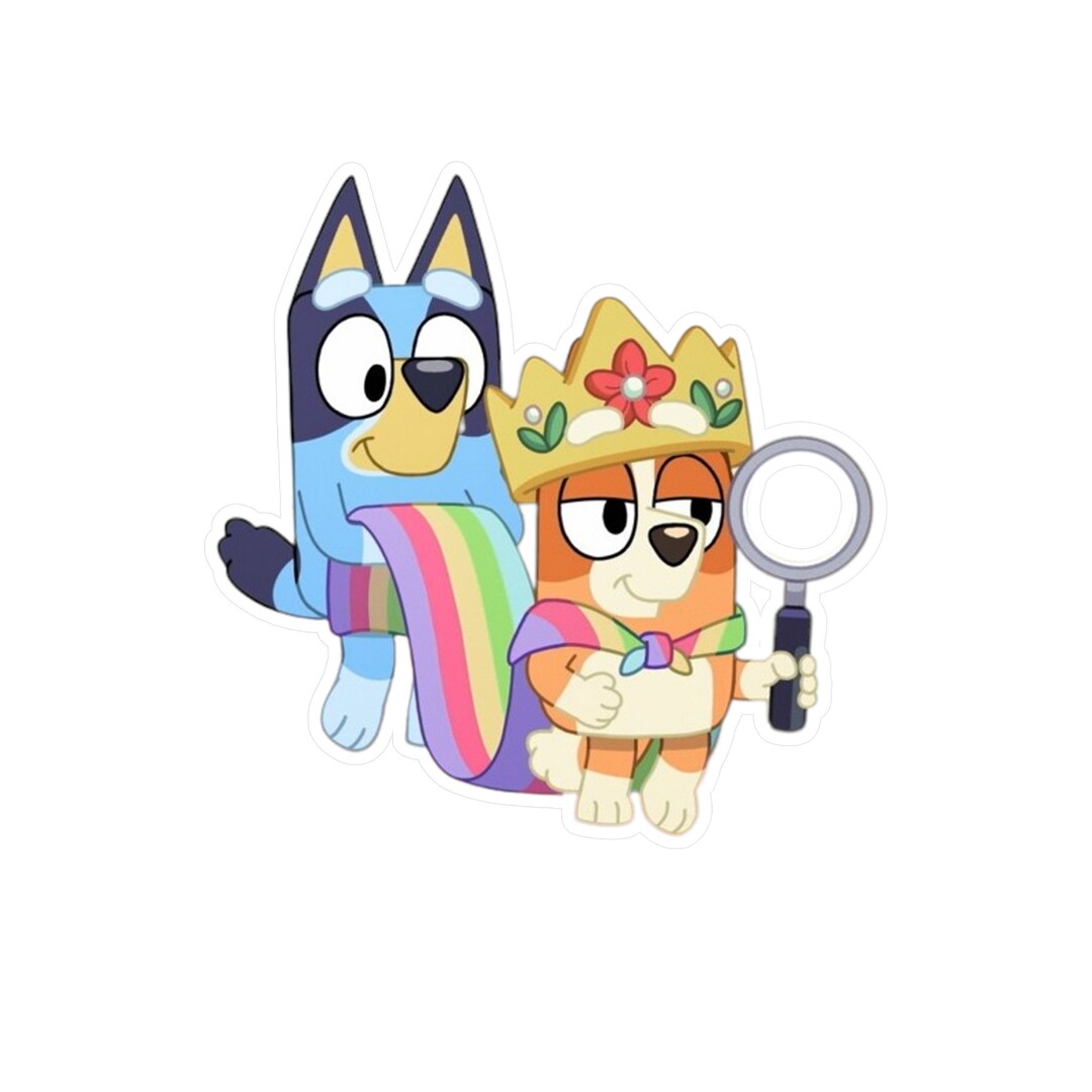 BLUEY QUEENS Kiss-cut Vinyl Decals - Etsy Australia