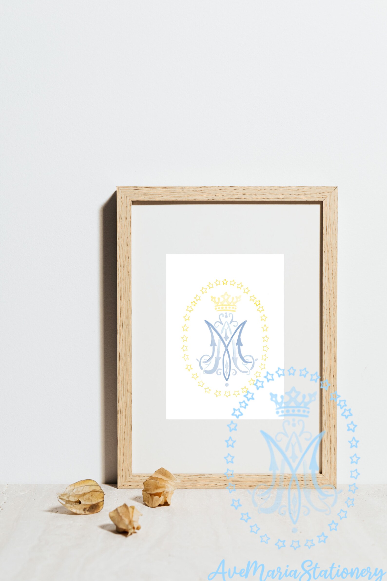 Marian Symbol Art Print - Digital Download (4x6, 5x7, 8.5x11, 11x14 ...