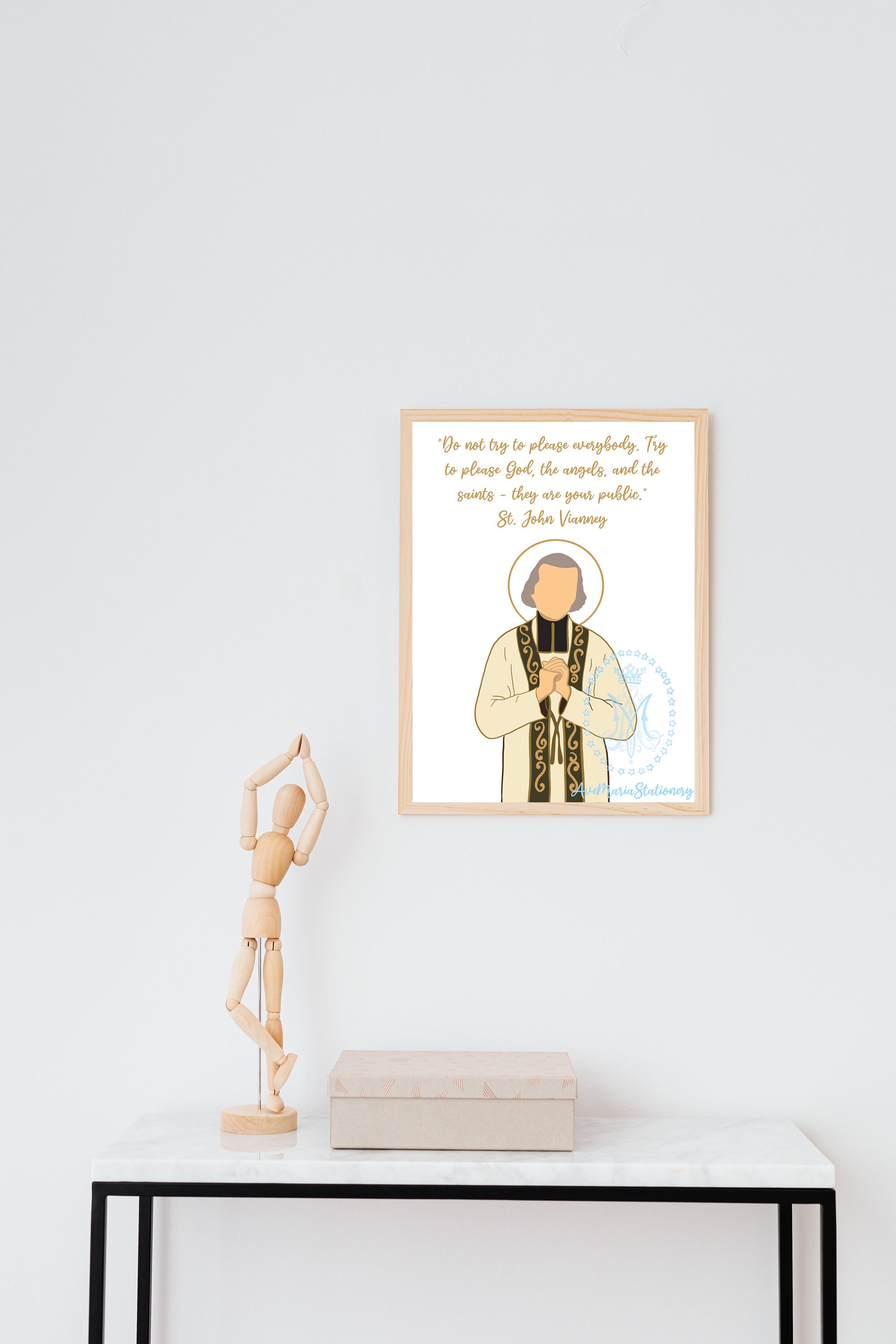 DIGITAL DOWNLOAD St. John Vianney Art Print 4x6 5x7 8.5x11 11x14 - Etsy