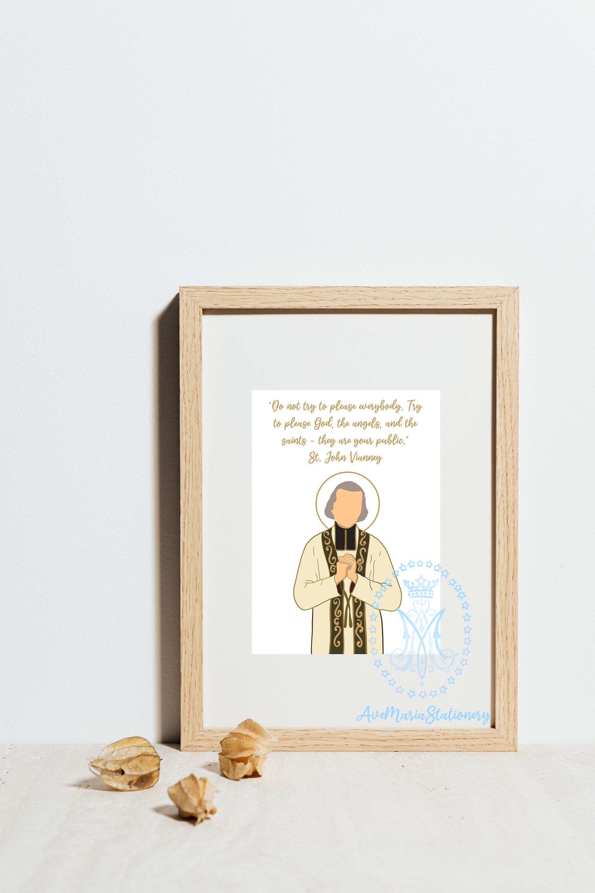 DIGITAL DOWNLOAD St. John Vianney Art Print 4x6 5x7 8.5x11 11x14 - Etsy