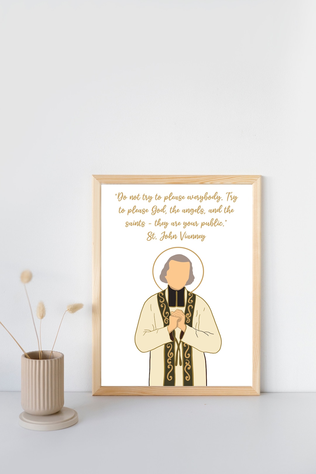 DIGITAL DOWNLOAD St. John Vianney Art Print 4x6 5x7 8.5x11 - Etsy