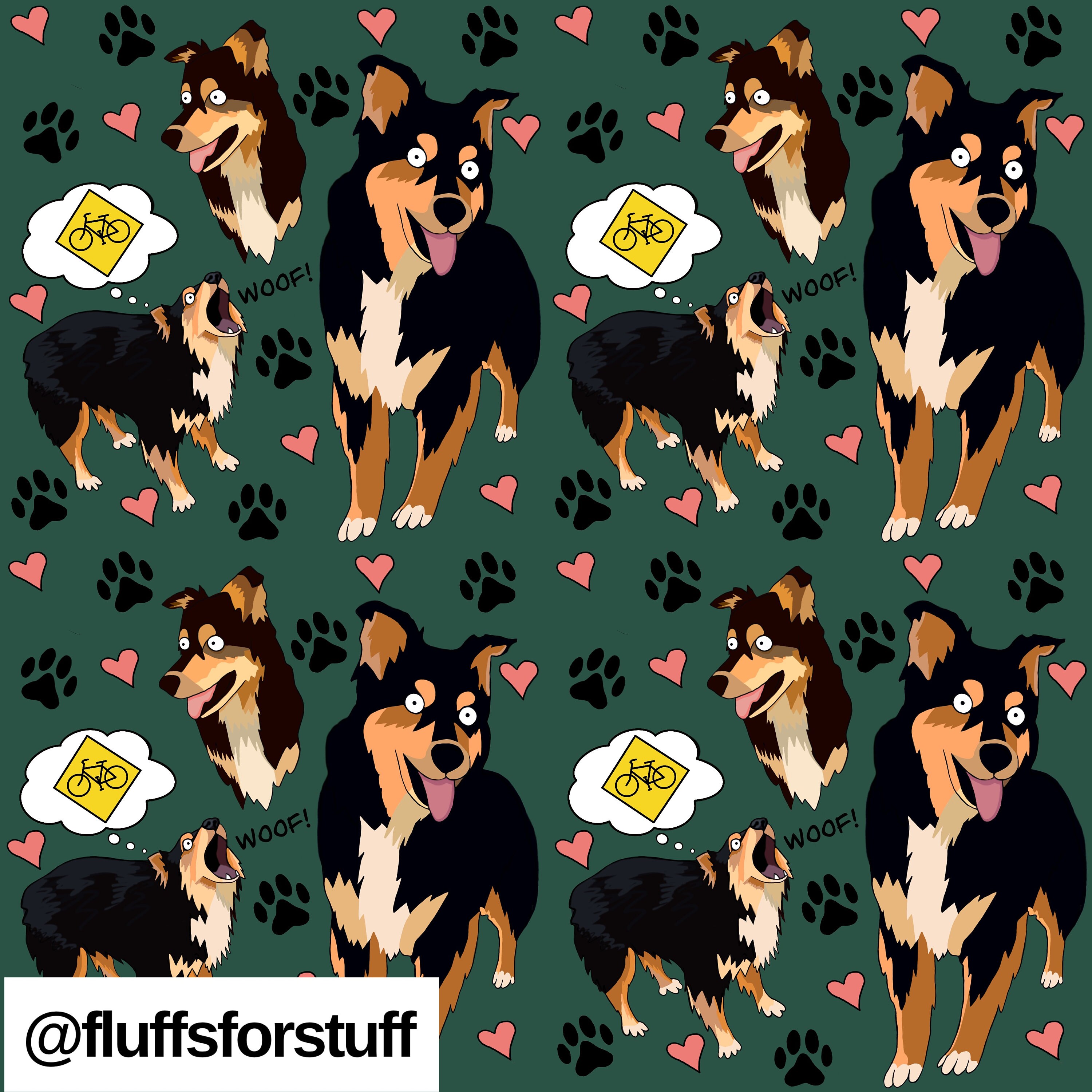 Custom Hand-drawn Digital Seamless Pattern, the Ultimate Fluff - Etsy