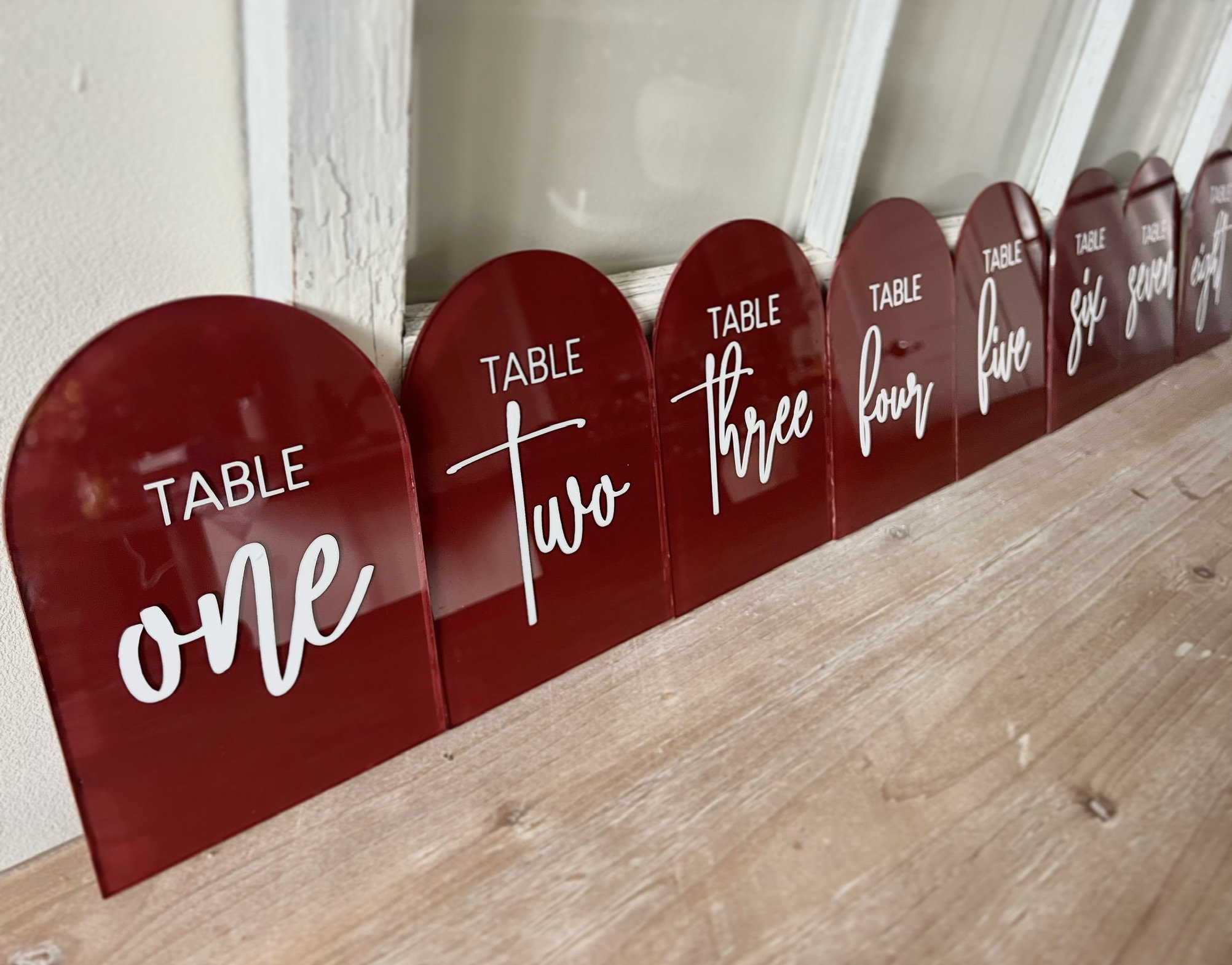 Acrylic Table Numbers | Arch Table Numbers | Wedding Table Numbers ...