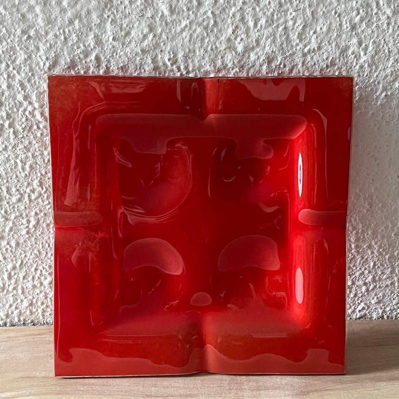 Red Ashtray - Etsy