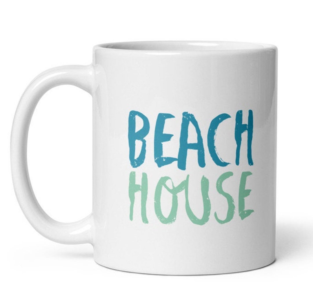 Beach Theme Coffee Mug, Coastal Mug, Ocean Ceramic Mug, Beach Ceramic ...