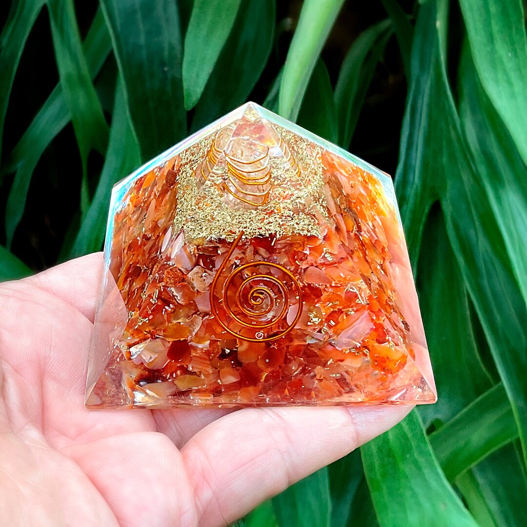 Red Jasper Crystal Pyramids | Orgone Energy | Open Chakras for ...