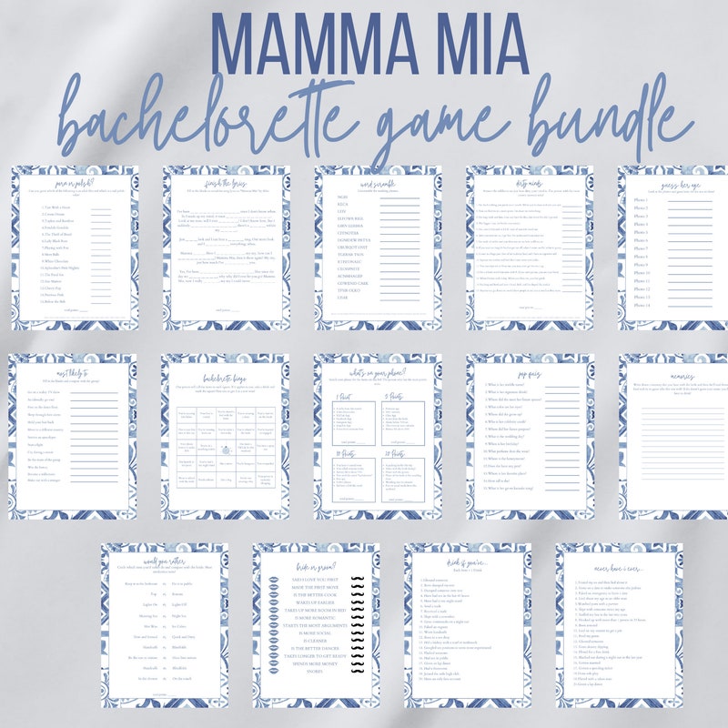 Mamma Mia Bachelorette Games - Etsy