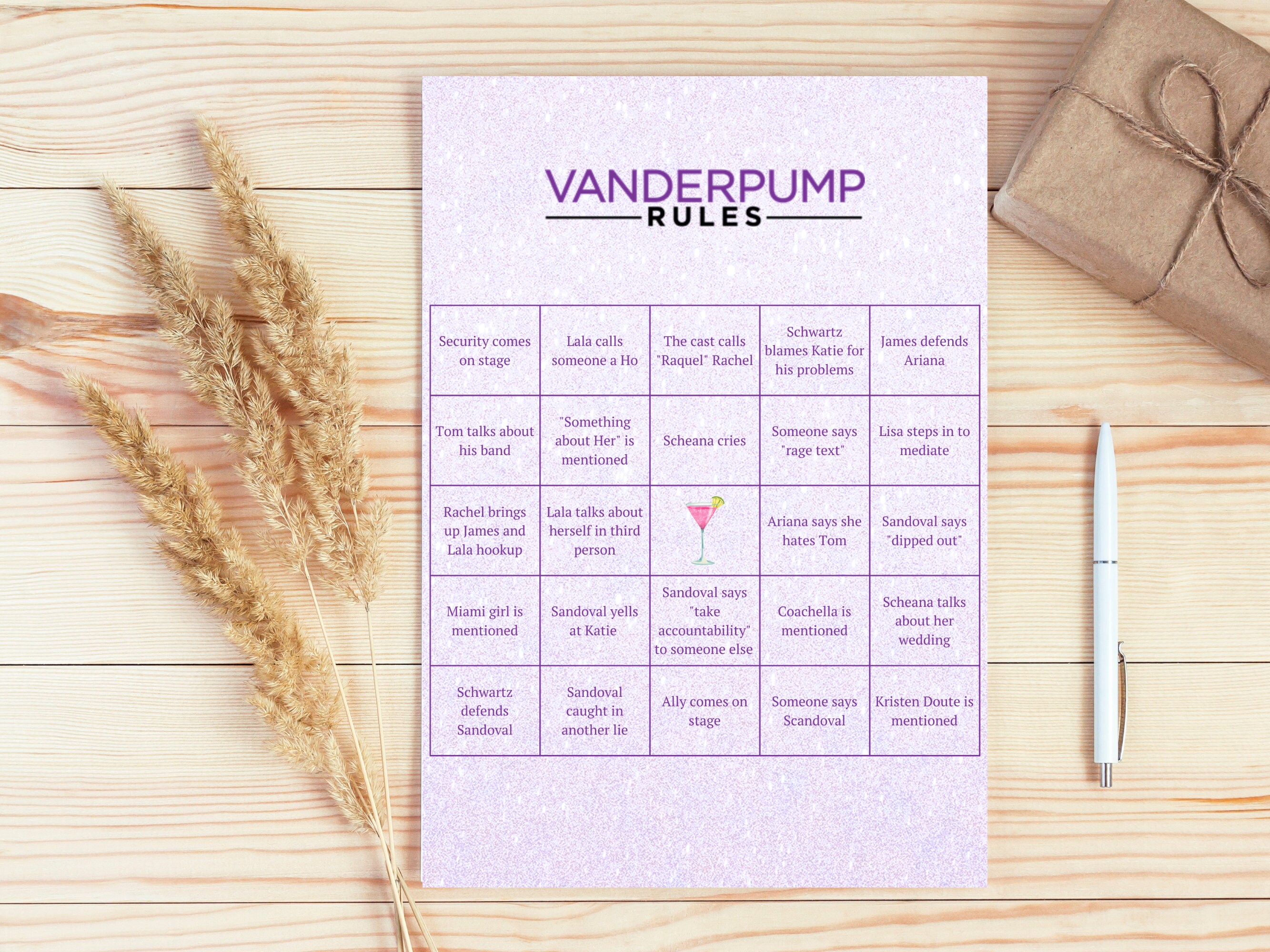 Vanderpump Rules Reunion Bingo Cards | Scandoval | Download + Print at ...