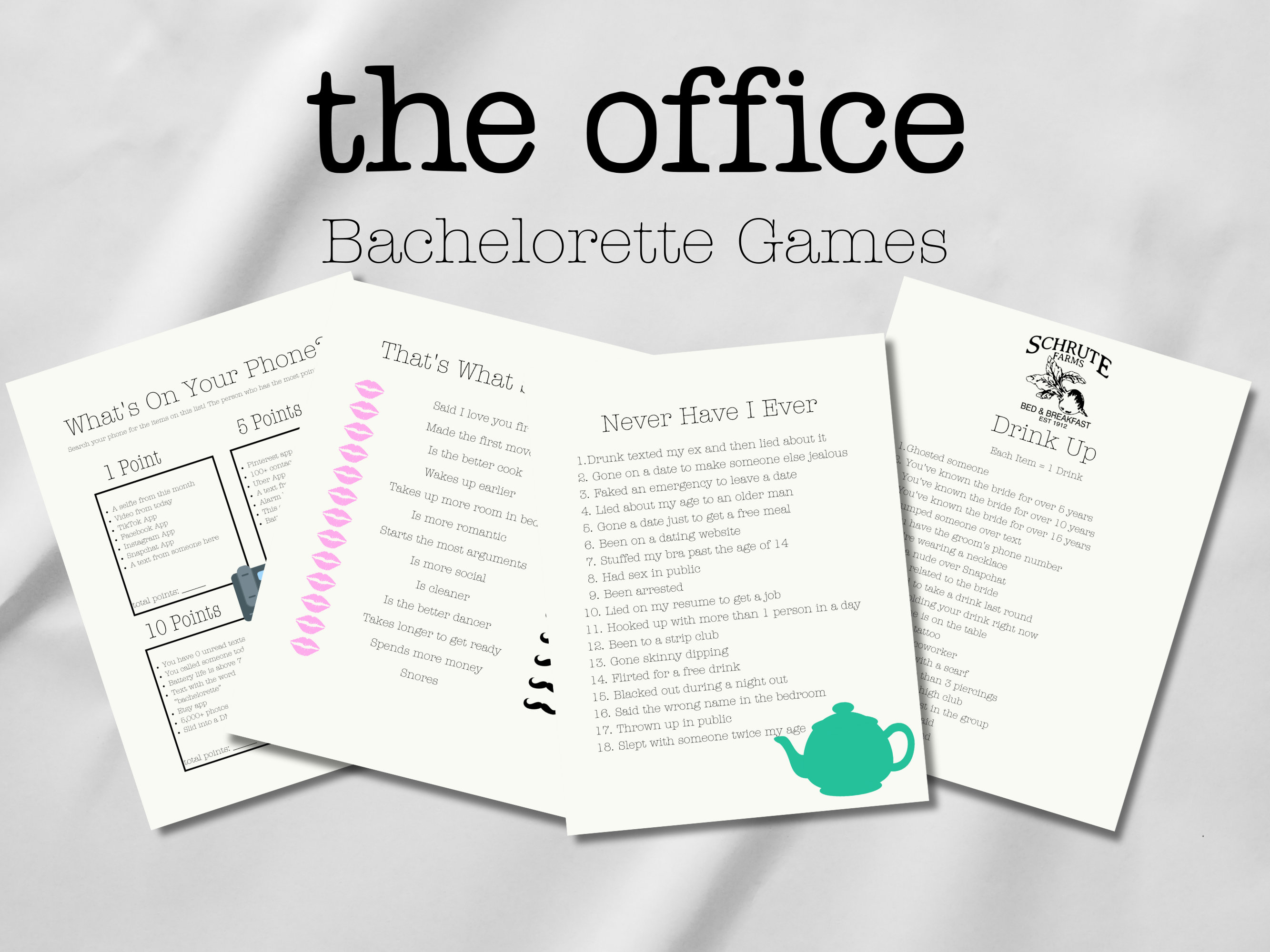 The Office Bachelorette Party Games Beets, Bears, Bachelorette. the ...