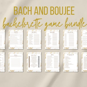 Bach and Boujee Bachelorette Party Games | Gold Bachelorette ...