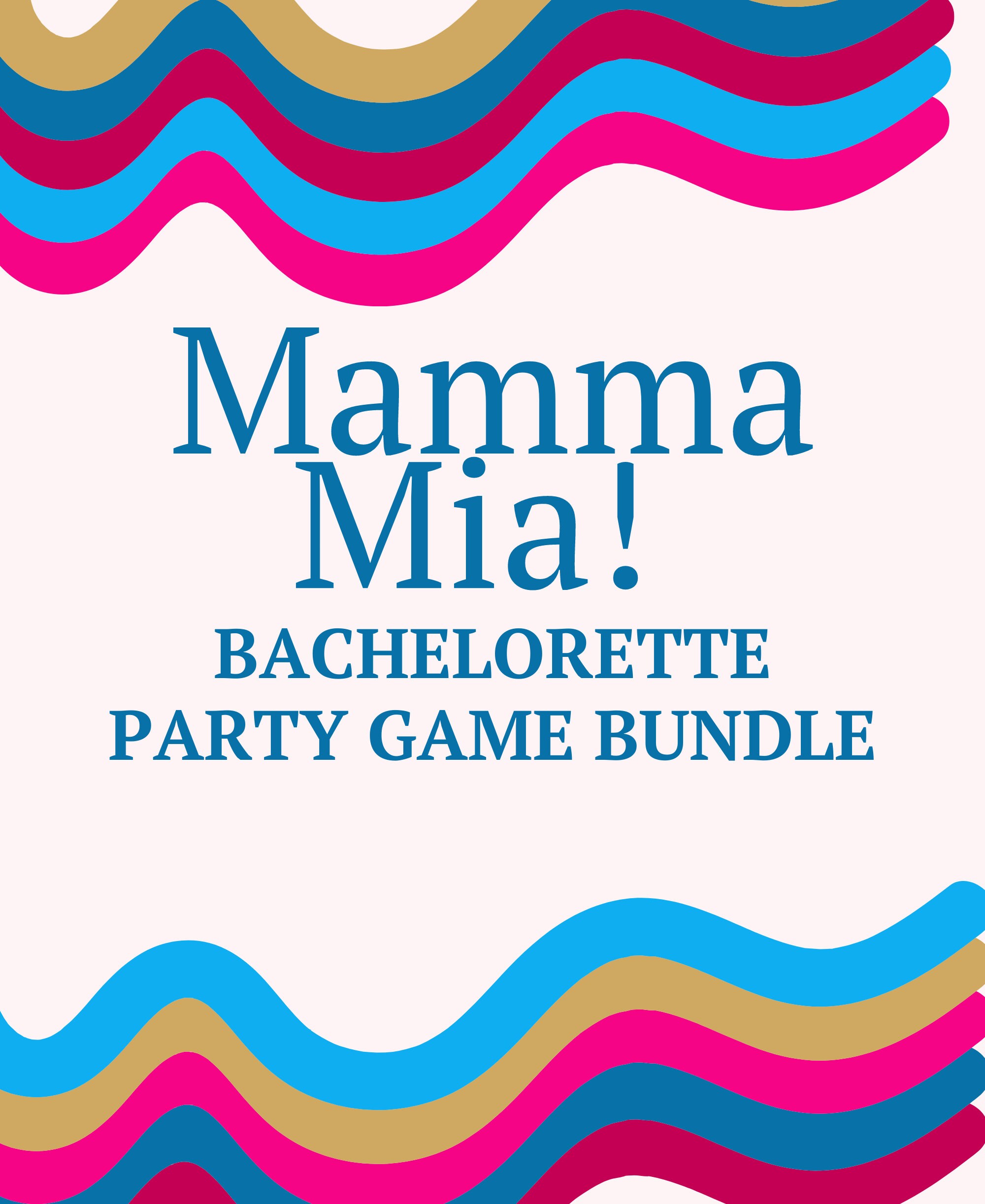 Mamma Mia Bachelorette Party Games Bundle (PDF Download) - Etsy