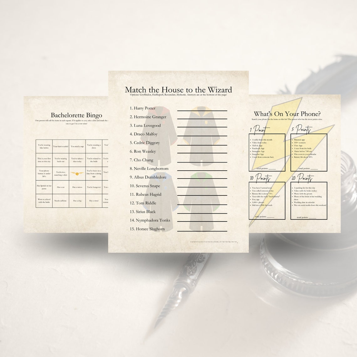 Wizard Party Games Bundle, 13 Printable Wizard Party Games, Wizard ...