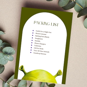 Shrek Bachelorette Party | Last Romp in the Swamp | Customizable Canva ...