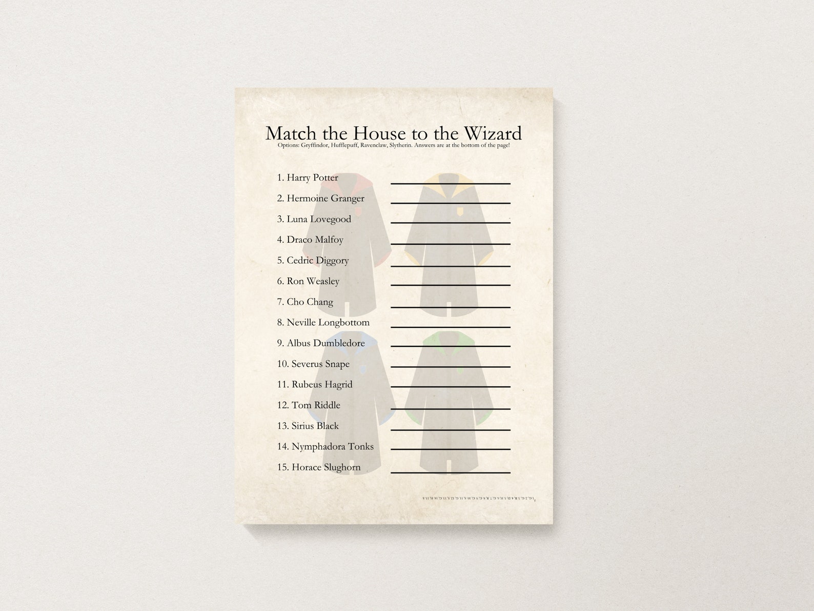 Wizard Party Games Bundle Printable Wizard Birthday Party - Etsy