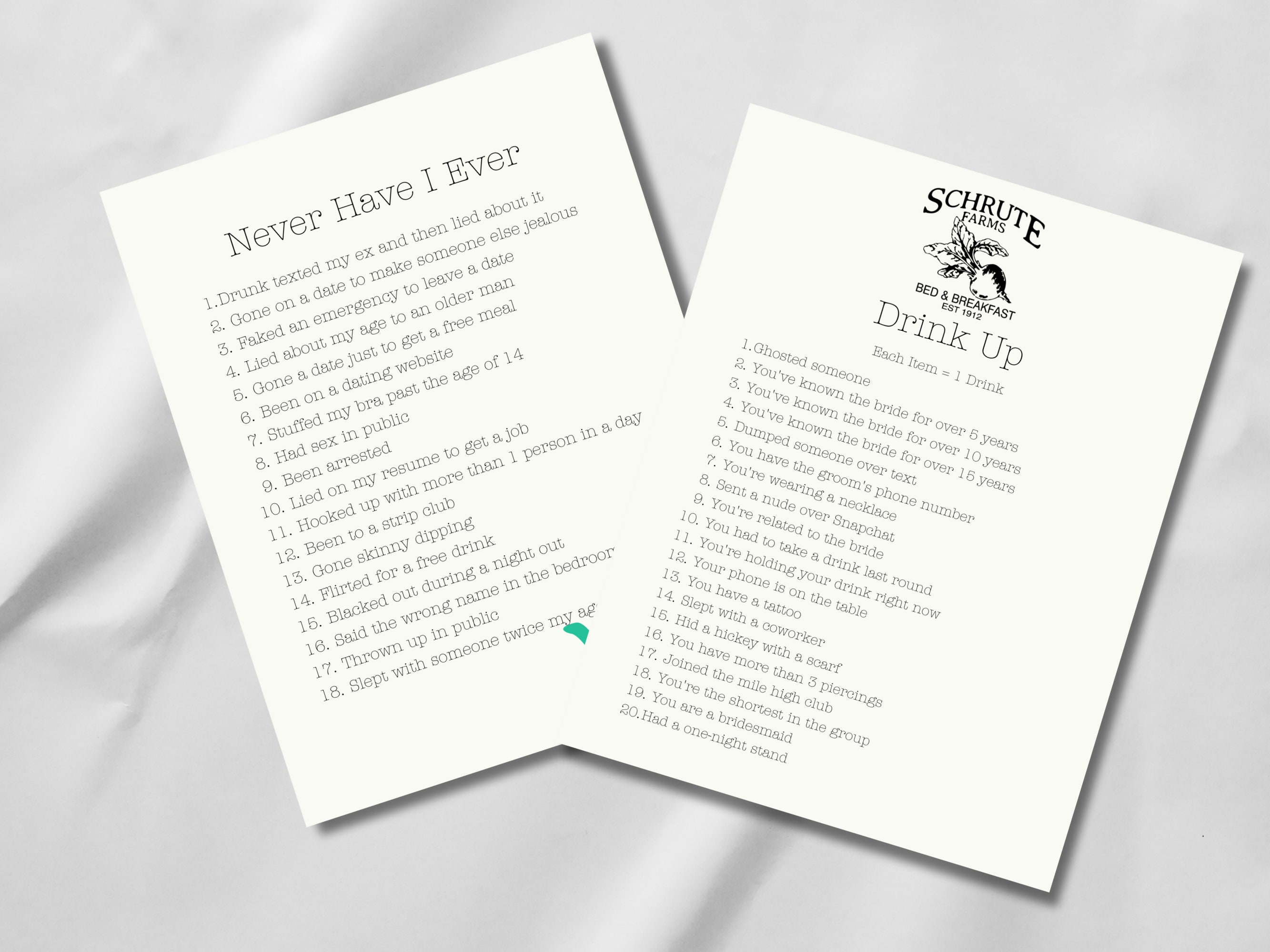 The Office Bachelorette Party Games Beets, Bears, Bachelorette. the ...