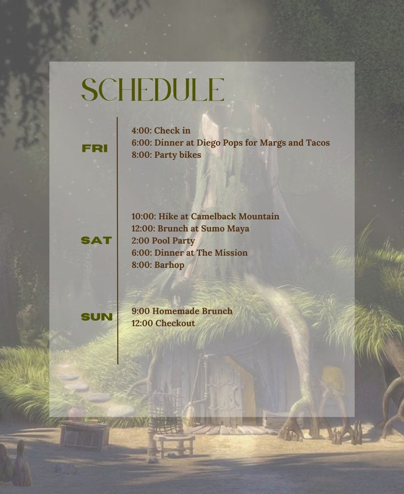 Shrek Bachelorette Party Last Romp in the Swamp - Etsy UK