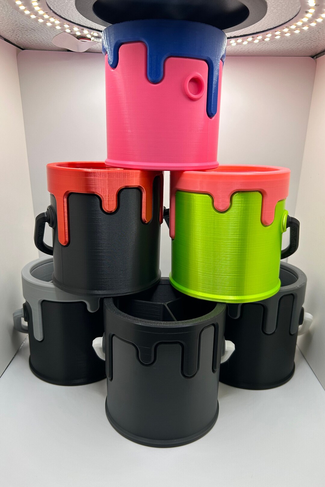 Drippy Paint Bucket Desk Organizer - Etsy