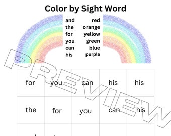 Summer Color by Sight Words, Color by Sight Words Summer, Summer Sight ...