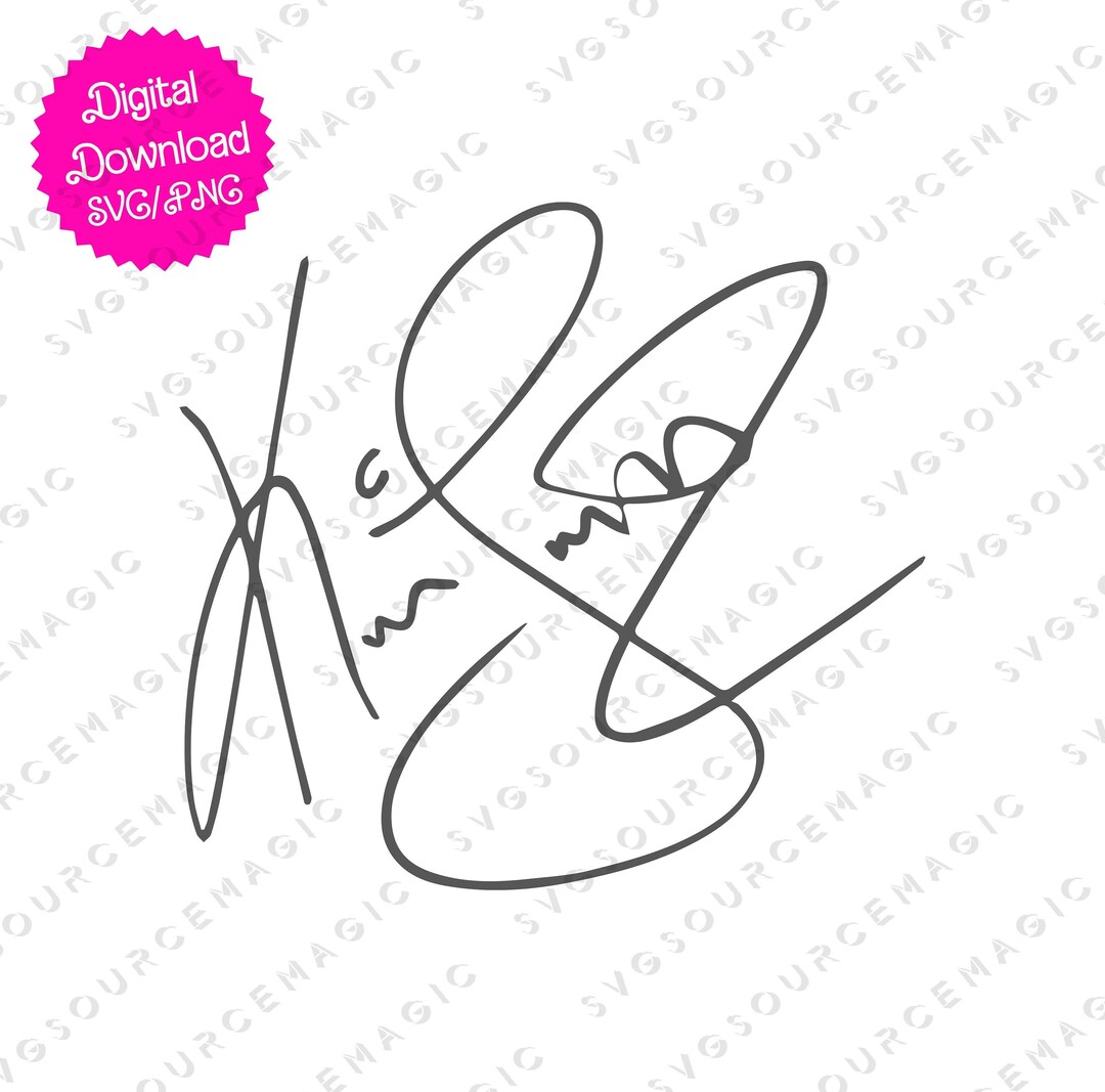 Kevin Jonas Autograph Jonas Brothers PNG and SVG Digital - Etsy